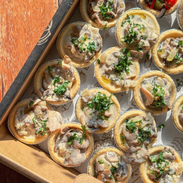 Truffle Mushroom & Tomato Capers Canape Catering Box | Tedboy