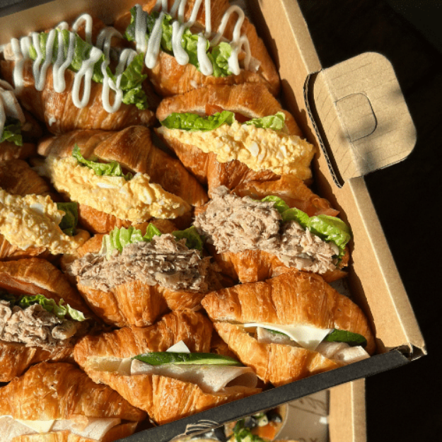 Mini Butter Croissant Sandwich Catering Box | Tedboy