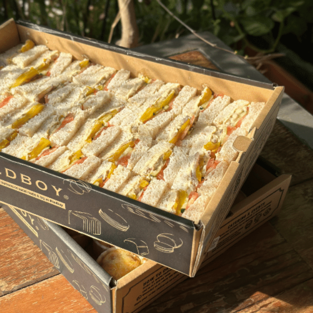 Hummus Bell Pepper Sandwich Catering Box (Vege) | Tedboy